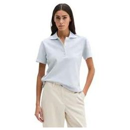 Marc O'Polo Poloshirt MARC O'POLO "aus Garment-Dyed-Piqu&eacute;-Jersey", Damen, Gr. S, airy blau, Obermaterial: 100% Baumwolle, unifarben, regular fit, normaler Saum, Shirts