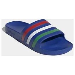 Badesandale Adidas SPORTSWEAR "AQUA ADILETTE", Herren, Gr. 43, bold blau, gr&uuml;n, ftwr wei&szlig;, Synthetik, Schuhe, Badelatschen, World Cup Nations Pack, Topseller