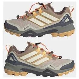 Wanderschuh Adidas TERREX "TERREX SKYCHASER GORE-TEX", Damen, Gr. 41, wonder taupe, sanftes wei&szlig;, ice tangerine, Synthetik, Textil, Schuhe Wanderschuh, wasserdicht dank Gore-Tex Membrane