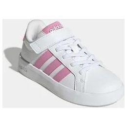 Sneaker Adidas SPORTSWEAR "GRAND COURT 3.0 SCHUHE F&Uuml;R KINDER", M&auml;dchen, Gr. 33, pink (cloud wei&szlig;, bliss pink, bliss pink), Synthetik, Textil, Schuhe Sneaker, mit Klettverschluss, f&uuml;r Kinder