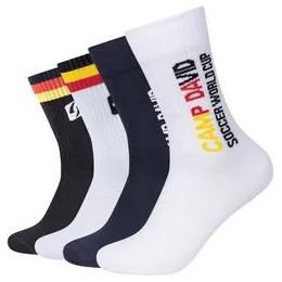 Socken CAMP DAVID "casual", Damen, Gr. 43-46, hellrisk rot, 9991, Baumwollmischung, Socken Socken, mit elastischem Bund