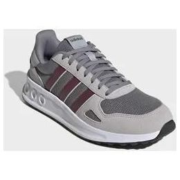 Sneaker Adidas SPORTSWEAR "RUN 84", Herren, Gr. 45, grau three, shadow rot, grau two, Leder, Synthetik, Textil, Schuhe Sneaker, inspiriert vom Design des Adidas LA Trainer