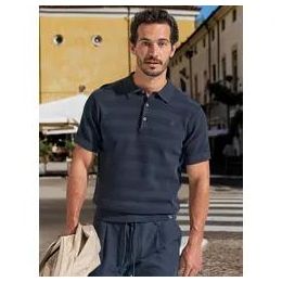 Poloshirt Lerros "Unifarbenes Poloshirt, 100 % Baumwolle", Herren, Gr. S, classic navy, 100% Baumwolle, ohne Ausschnitt, Shirts