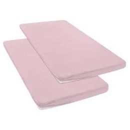 Spannbettlaken OTTO HOME "Topper Basic, in Gr. 90x200, 140x200 oder 180x200 cm", rosa, B:90cm L:200cm, Microfaser-Jersey, Obermaterial: 100% Polyester, Bettlaken, Spannbettlaken, Baumwolle, Matratzen bis 8 cm H&ouml;he, Bettlaken, Spannbetttuch, Laken