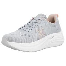 Plateausneaker Rieker SPORT, Herren, Gr. 44, hellgrau, Textil, unifarben, Schuhe Plateausneaker, Freizeitschuh, Halbschuh, Schn&uuml;rer mit leichter Laufsohle