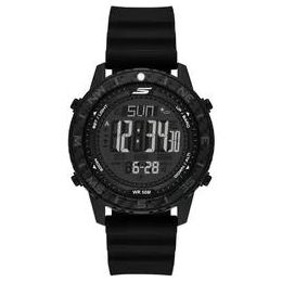 Chronograph Skechers "Adventure Sport", schwarz, Armbanduhren, Herren, Chronograph, Quarzuhr, Armbanduhr, Herrenuhr, Silikonarmband, digital, Tag