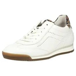 Sneaker Gabor "Gabor Sneaker Glattleder", Damen, Gr. 43, wei&szlig;, Glattleder, Schuhe Sneaker