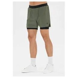 Shorts Virtus "Ado", Damen, Gr. XXL, US-Gr&ouml;&szlig;en, tannengr&uuml;n, 92% Polyester, 8% Elasthan, unifarben, Hosen Shorts, 4-Wege Stretch
