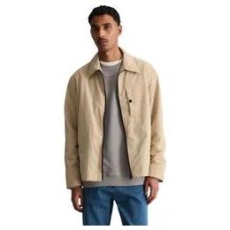 Marc O'Polo Outdoorjacke MARC O'POLO DENIM "aus wasserabweisendem Recycling-Material", Herren, Gr. S, frosty sand, Obermaterial: 100% Polyamid, unifarben, regular fit, Manschette, Jacken Outdoorjacke