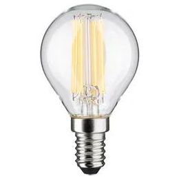 Paulmann LED-Leuchtmittel "Eco-Line Tropfen 840lm 4W 3000K klar 230V", Energieeffizienz: A (A-G), transparent, L:7,8cm &Oslash;:4,5cm, Leuchtmittel