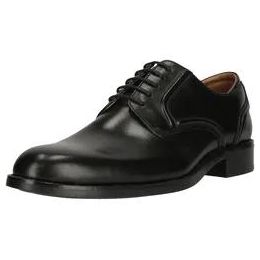 Schn&uuml;rschuh Clarks "CraftRemi Lace", Damen, Gr. 40, schwarz, Leder, Schuhe Schn&uuml;rschuh, mit D&auml;mpfung im Fersenbereich