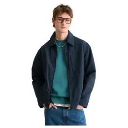 Marc O'Polo Outdoorjacke MARC O'POLO DENIM "aus wasserabweisendem Recycling-Material", Herren, Gr. L, navy teal, Obermaterial: 100% Polyamid, unifarben, regular fit, Manschette, Jacken Outdoorjacke