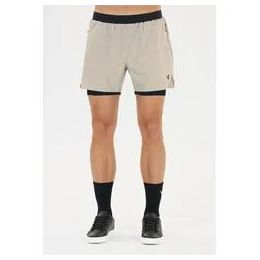 Shorts Virtus "Ado", Damen, Gr. XXL, US-Gr&ouml;&szlig;en, beige, schwarz, 92% Polyester, 8% Elasthan, unifarben, Hosen Shorts, 4-Wege Stretch