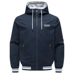 Outdoorjacke Ragwear "Stewan YOUMODO", Herren, Gr. XXL (56), navy, Obermaterial: 65% Baumwolle, 35% Nylon. Innenfutter: 100% Baumwolle. &Auml;rmelfutter: 100% Polyester, gerade h&uuml;ftlang, hoch geschlossener Ausschnitt, &Auml;rmel ohne &Auml;rmelschlitz mit Gummizug, Jacken Outdoorjacke, leichte Herren &Uuml;bergangsjacke mitelastischen B&uuml;ndchen