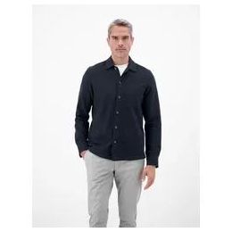 Langarmhemd Lerros "Overshirt aus 100 % Baumwolle, unifarben", Herren, Gr. XL, Normalgr&ouml;&szlig;en, classic navy, 100% Baumwolle, Hemden