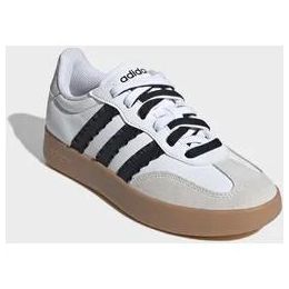 Sneaker Adidas SPORTSWEAR "BARREDA", Damen, Gr. 38, cloud wei&szlig;, core schwarz, gum10, Leder, Synthetik, Schuhe Sneaker, inspiriert vom Design des Adidas handball spezial