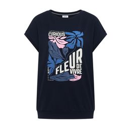 Cecil T-Shirt Damen Gr&ouml;&szlig;e S ecru / nachtblau / rosa