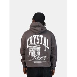 Crystal Paris Sweatshirt 'Arc' male Grey size M