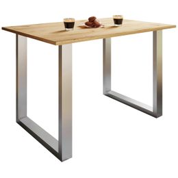 Esstisch Xona Honigeiche/Silber
