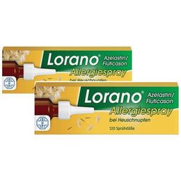HEXAL&reg; Lorano Azelastin/Fluticason Allergiespr.b.Heuschn. Set 2 St