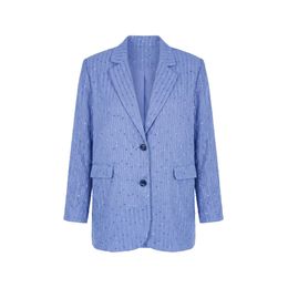Studio Untold Blazer Damen Gr&ouml;&szlig;e 58/60 opal / hellblau