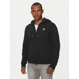 Guess Zip-Up Hoodie male Black size XL