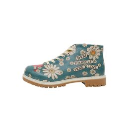 DOGO Schn&uuml;rstiefel 'DOGO Shortcut Boots - Show Yourself More Love' Damen Gr&ouml;&szlig;e 39 blau Winterschuhe
