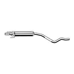 ASMET Mittelschalld&auml;mpfer 05167 f&uuml;r Opel