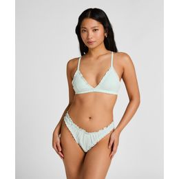 Hunkem&ouml;ller Hunkem&ouml;ller String 'Mia' Damen Gr&ouml;&szlig;e M hellgr&uuml;n / wei&szlig;