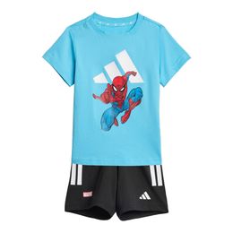 adidas Sportswear Trainingsanzug 'Spider Man' Jungen Gr&ouml;&szlig;e 86 hellblau / rot / schwarz / wei&szlig;