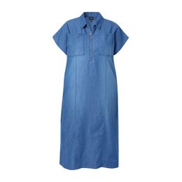 Ulla Popken Kleid Damen Gr&ouml;&szlig;e 46/48 blue denim Winterkleid