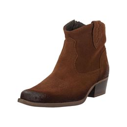 felmini Ankle Boots Damen Gr&ouml;&szlig;e 39 cognac Winterschuhe