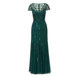 Adrianna Papell Abendkleid Damen Gr&ouml;&szlig;e 44 dunkelgr&uuml;n Winterkleid
