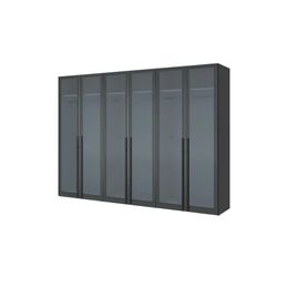 Dreht&uuml;renschrank Dreamer - schwarz - 303,1 cm - 220 cm - cm 58,5 - Sconto