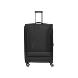 Travelite Crosslite - 4-Rollen-Trolley XL 81 cm erw. (schwarz) in schwarz | Gr.: onesize