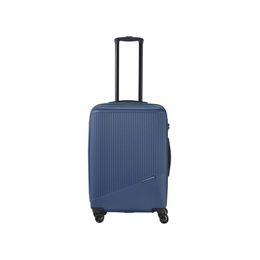 Travelite Bali - 4-Rollen-Trolley M 67 cm (wei&szlig;/cognac) in blau | Gr.: onesize