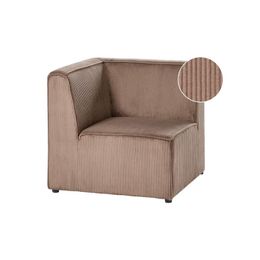 Beliani Sofaelement LEMVIG in Beige - (W) 83 x (H) 78 x (L) 83 cm | Gr.: onesize