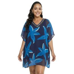 Ulla Popken Kleid in dunkelblau | Gr.: onesize