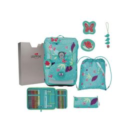 DerDieDas ErgoFlex Easy - Schulranzen Set 5tlg. 950 g (Purple Unicorn) in Butterfly Garden | Gr.: onesize