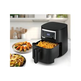 Gourmet Maxx Hei&szlig;luft-Fritteuse Digital 4l 1300W schwarz matt Schwarz | Gr.: onesize