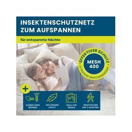 Hoberg Moskitonetz Bett wei&szlig; mit Aufbewahrungsbeutel Wei&szlig; | Gr.: onesize