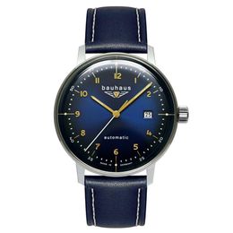 BAUHAUS Herren-Armbanduhr Automatik Blau | Gr.: onesize