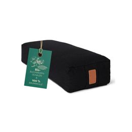 DoYourFitness Yoga-Bolster Paravati gef&uuml;llt Buchweizen schwarz eckig Schwarz | Gr.: onesize