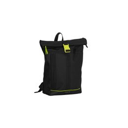 Daniel Ray DRS25.1491 Newcastle Rolltop Backpack L 15 black/lime Schnalle | Gr.: onesize