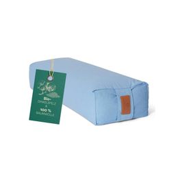 DoYourFitness Yoga-Bolster Paravati gef&uuml;llt Dinkelspelz lavendel eckig Blau | Gr.: onesize
