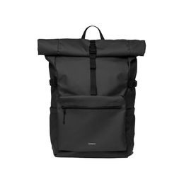 Sandqvist Stream Rolltop - Rucksack 16" 67 cm (black) in schwarz | Gr.: onesize