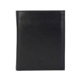 VLD VOi Leather Design Soft Rick Geldb&ouml;rse Leder 10 cm in schwarz | Gr.: onesize