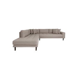 ebuy24 Ecksofa Lido Braun 257 x 220 cm | Gr.: onesize