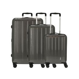 Check.In London 2.0 Trolley-Set 3tlg. (orange) in carbon schwarz | Gr.: onesize