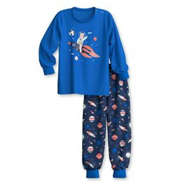 Calida Pyjama in galaxy blue | Gr.: 104/110